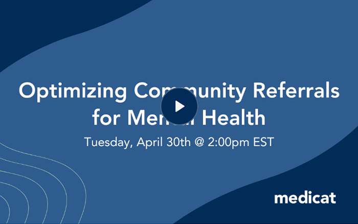 Optimizing Community Referrals for Mental Health - Medicat